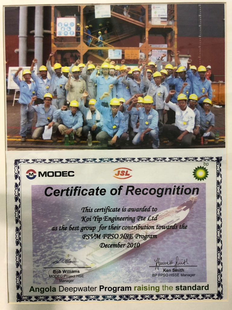 Certifications – Perfect Marine Engineering Pte Ltd